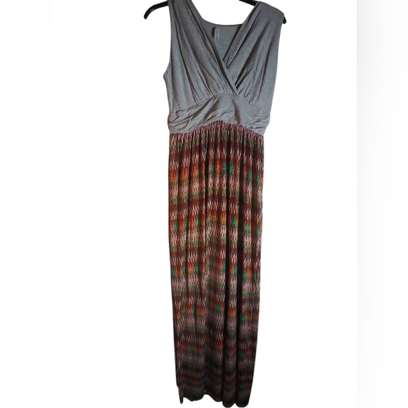 Gilli | Dresses | Gilli Elegant Multicolor Maxi Dress Shortsleeve ...